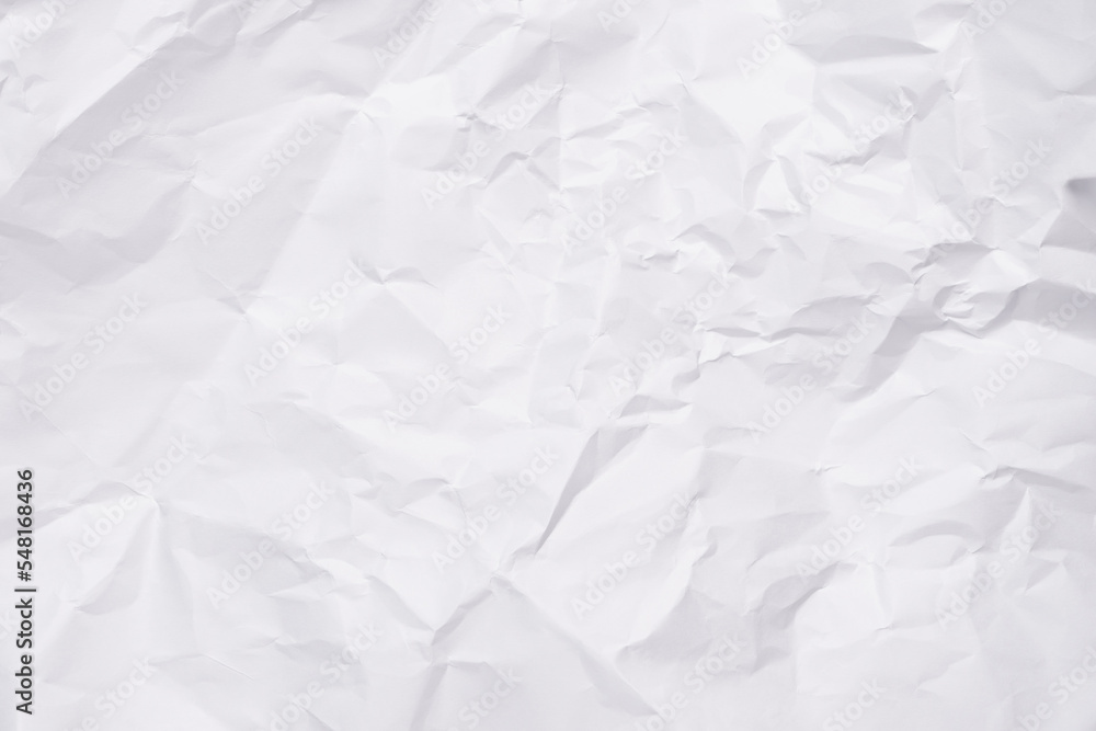 White crumpled paper texture background, clean white wrinkled paper ...