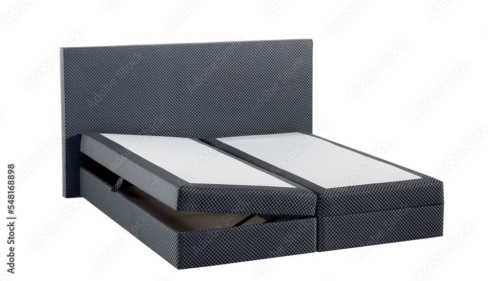 Bed base gray color , bed base has storage place. Gray headboard. Sleep ...