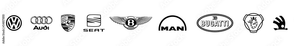 Car brands collection. Car brand logo. Vector car emblems Stock Vector ...
