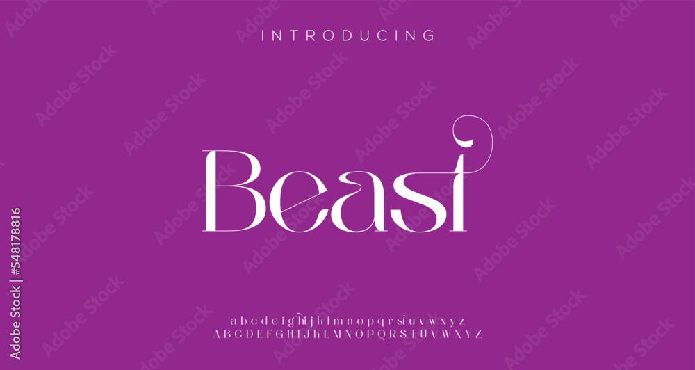 BEAST Minimal luxury typo Font and Modern tech Typography urban style ...