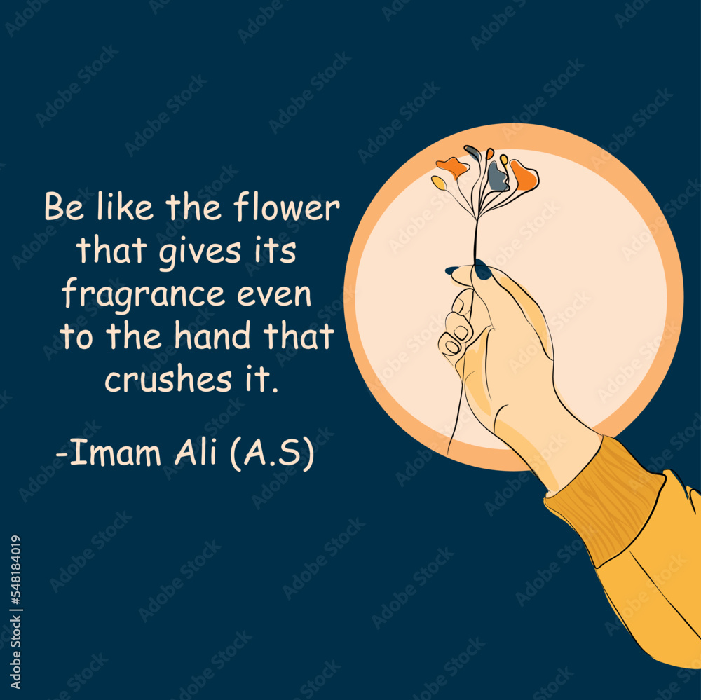 Female holding a plant in the hands , one line art illustration ...