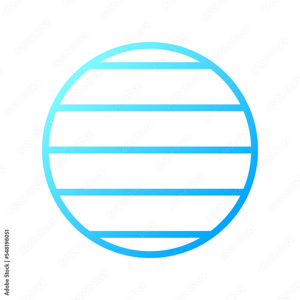 Latitude pixel perfect gradient linear vector icon. Spherical ...