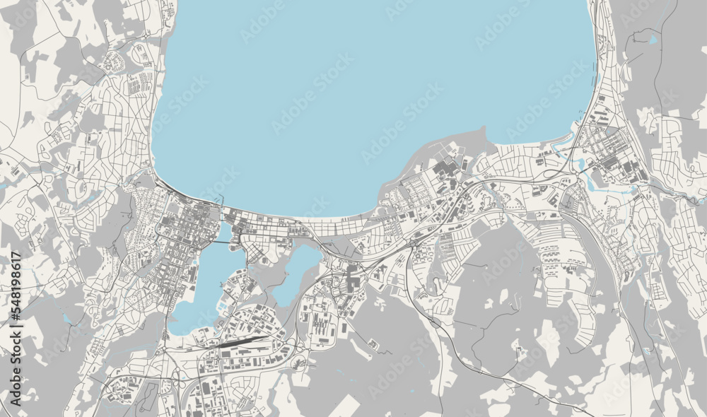 map of the city of Jonkoping, Sweden Stock Vector | Adobe Stock