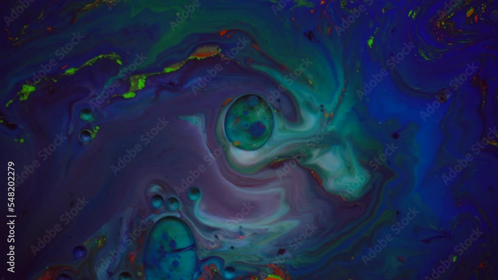 Colorful abstract composition. Colorful blend of colors in dynamic flow ...