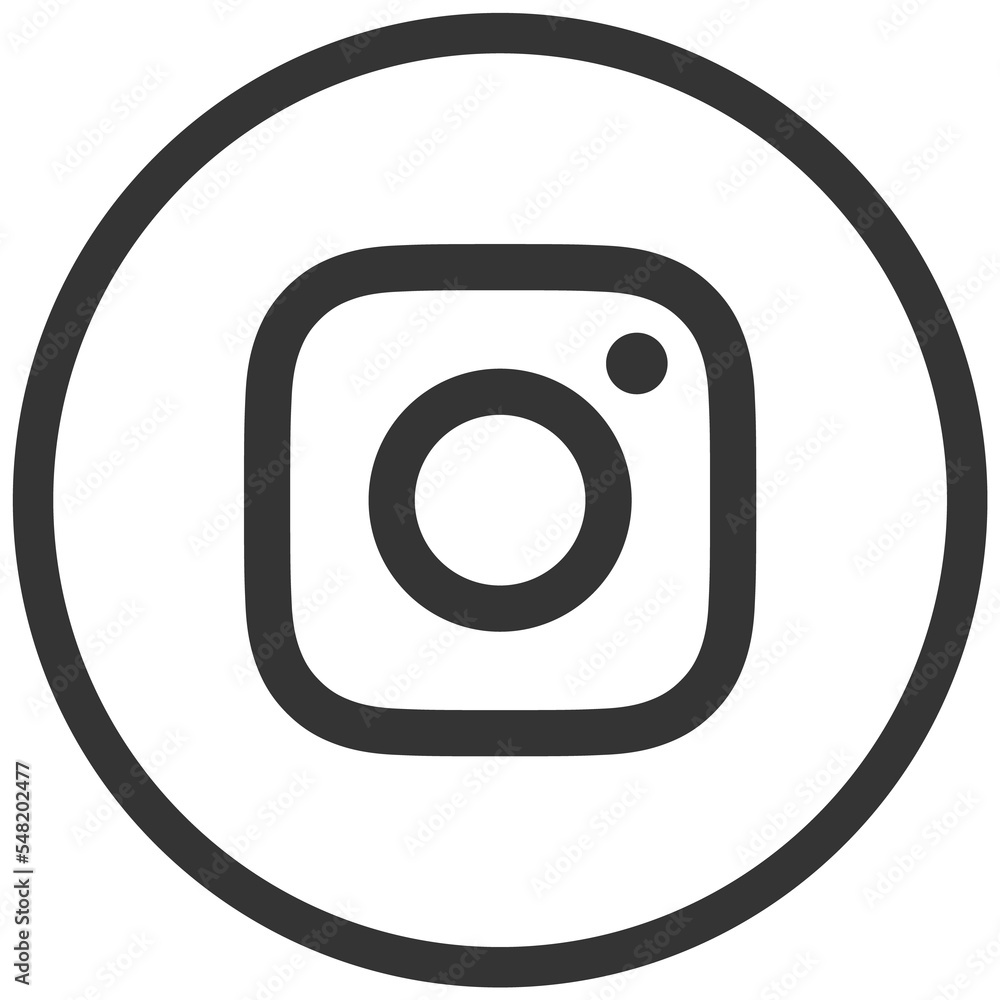 Instagram camera logo icon. Social media logo. Stock Illustration ...