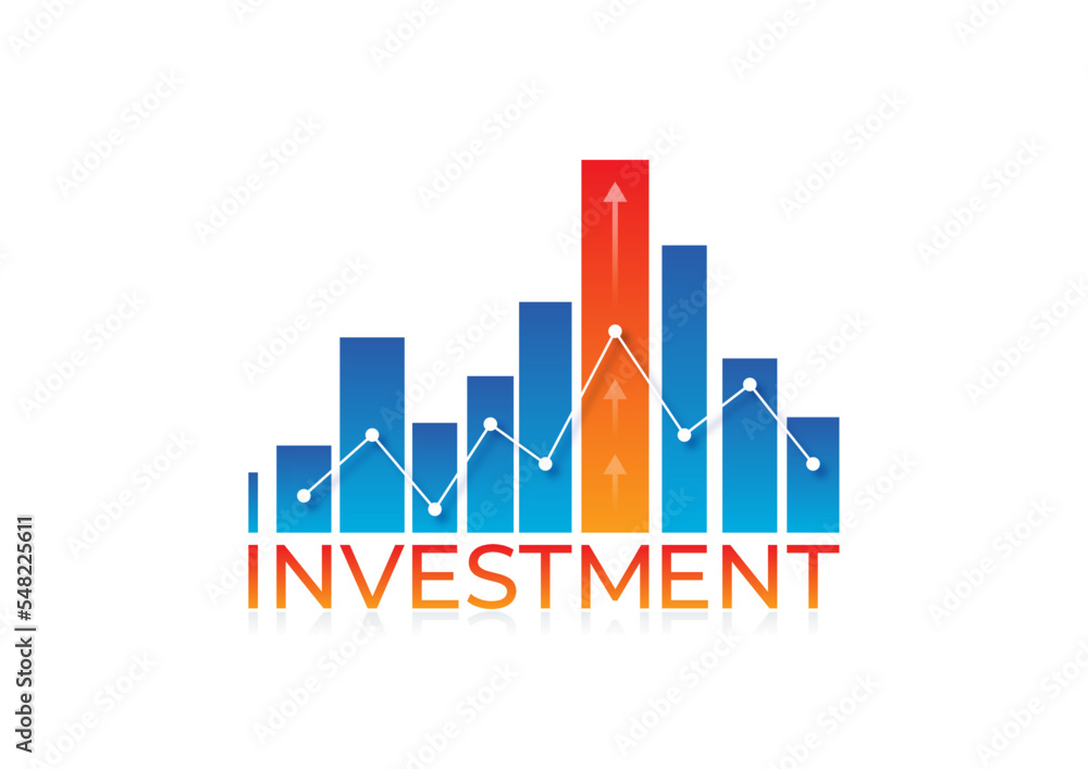 investment and bar chart. investment concept. investment concept for ...