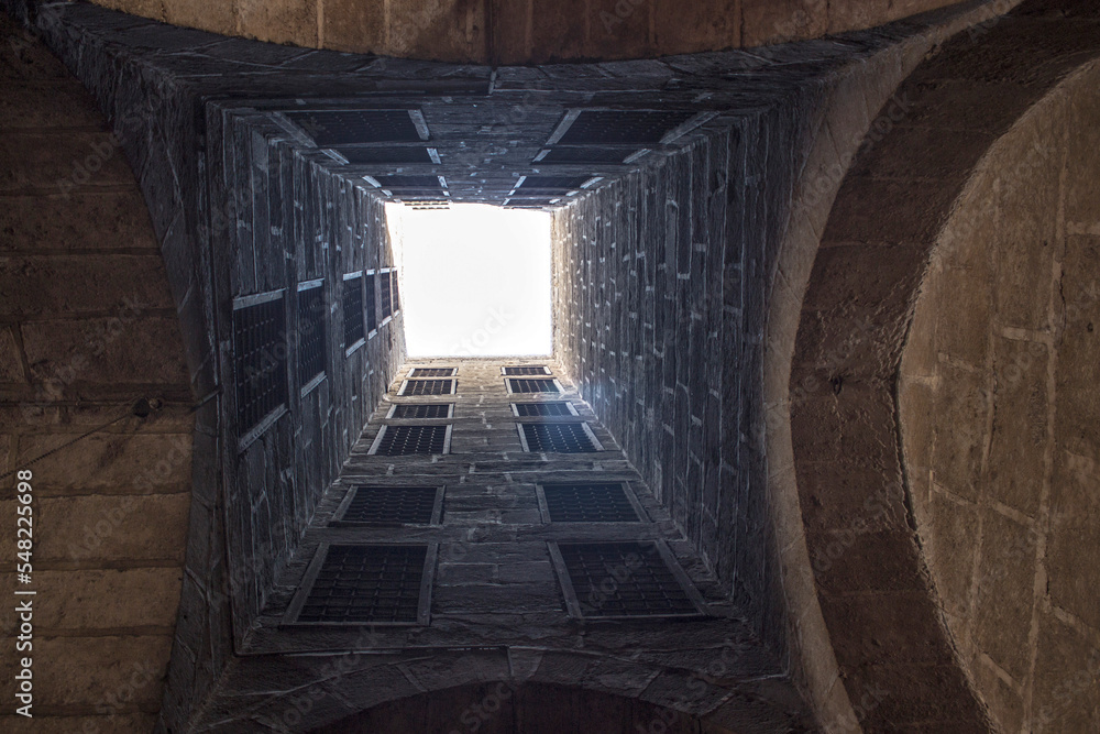 architectural design at Mosque-Madrasa of Sultan Hassan - Cairo, Egypt ...