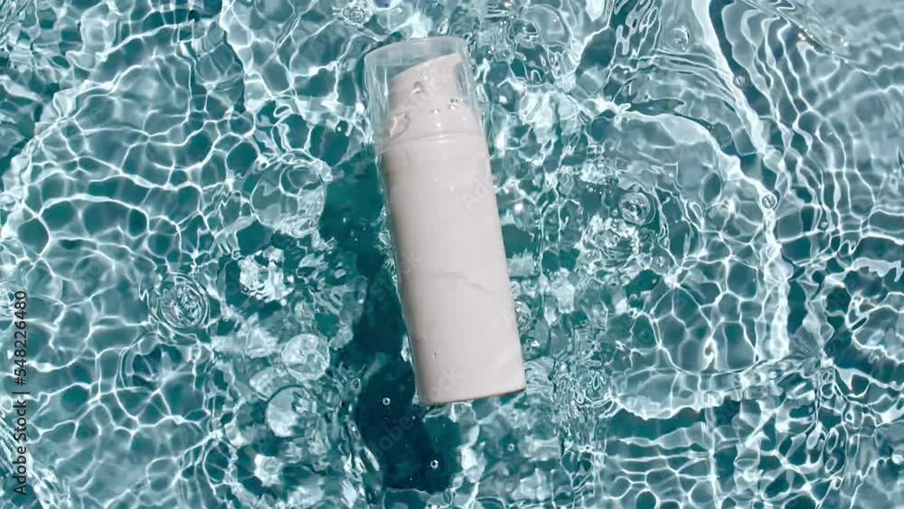 Cosmetic bottle, vial for oil, liquid, collagen serum falling down in ...