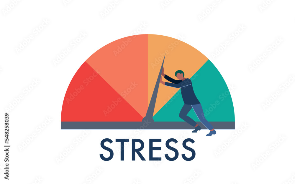 People are on the mood scale, stress rate. Frustration and stress ...