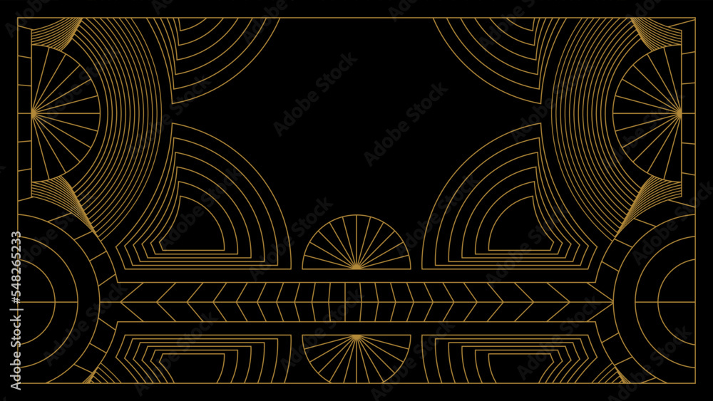 Gradient art deco background Stock Vector | Adobe Stock
