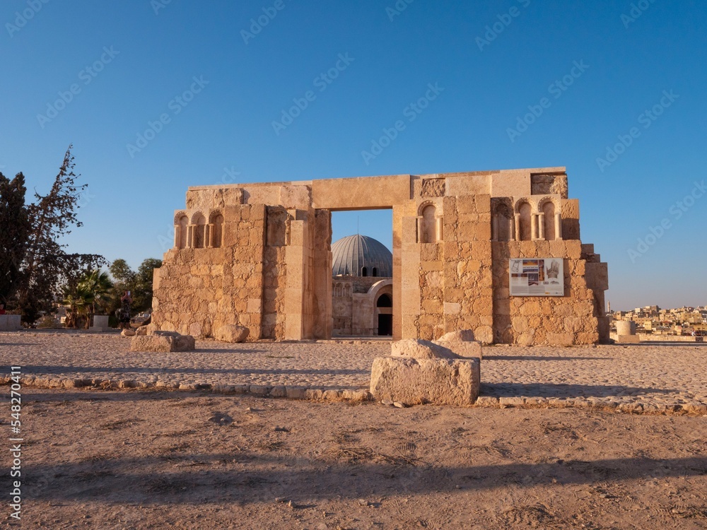 Famous historical Umayyad Palace - large palatial complex located on ...