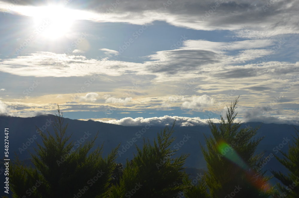 mountain, benguet, philippines, view, field, landscape, nature, clouds ...