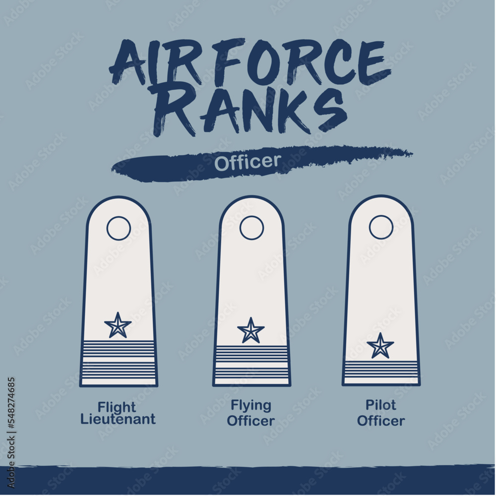 The Military ranks of Thailand : Air Force Stock Vector | Adobe Stock