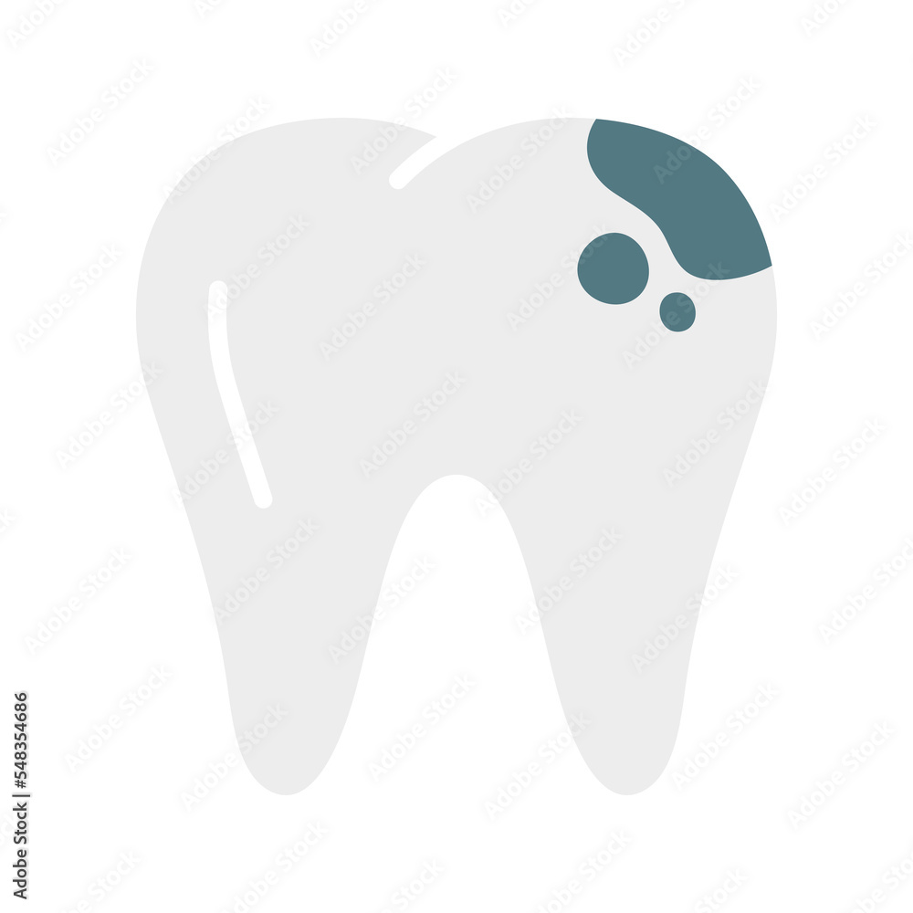 Tooth decay. Bad tooth. Unhealthy teeth, isolated on white background ...