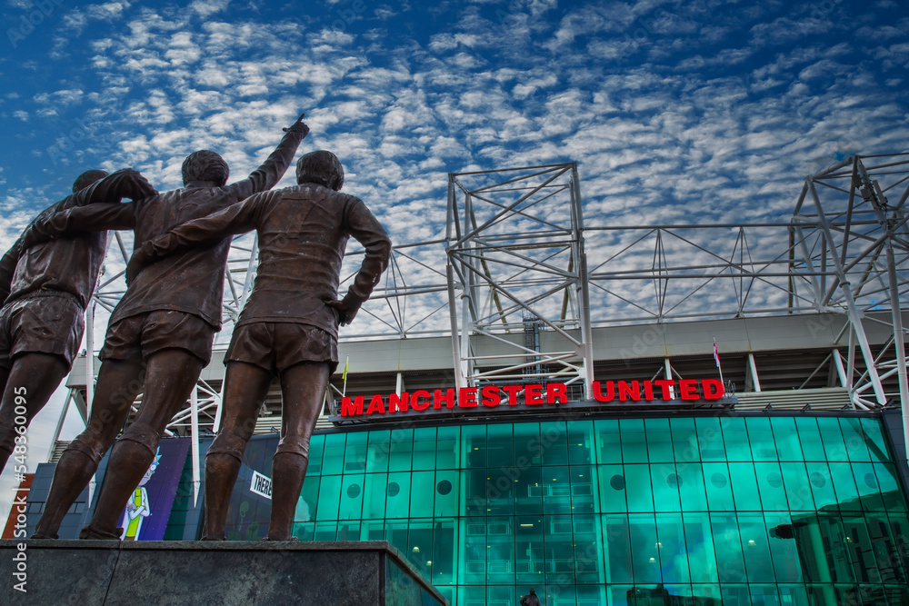 Old Trafford, Manchester UK - September 26 2022: Shots of Old Trafford ...
