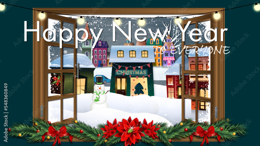 Christmas Scenes Title Stock Template | Adobe Stock