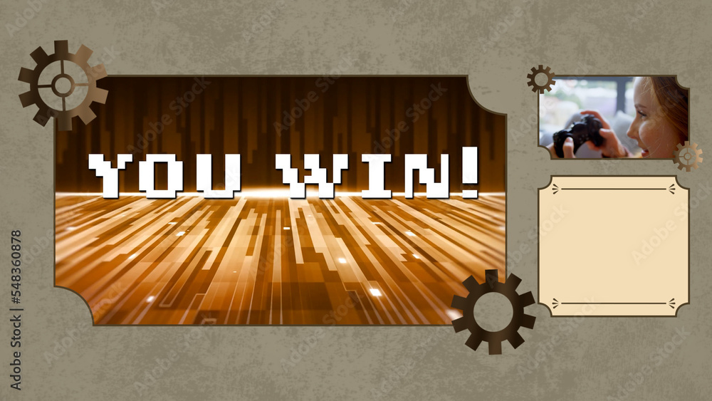 Steampunk Gamer Overlays Stock Template | Adobe Stock