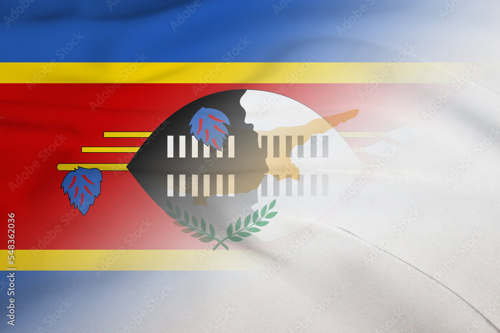 Eswatini and Cyprus national flag international contract CYP SWZ Stock ...