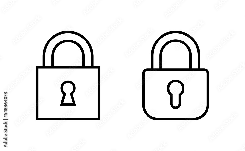 Lock icon vector for web and mobile app. Padlock sign and symbol ...