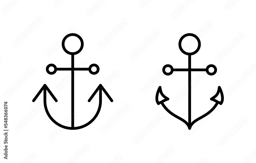 Anchor icon vector for web and mobile app. Anchor sign and symbol ...