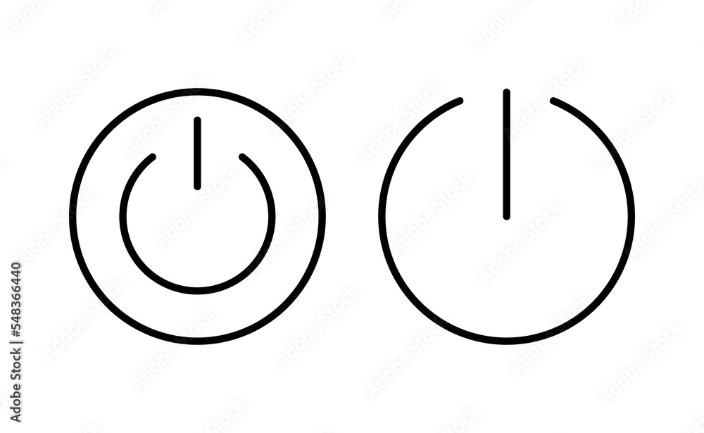 Power icon vector for web and mobile app. Power Switch sign and symbol ...