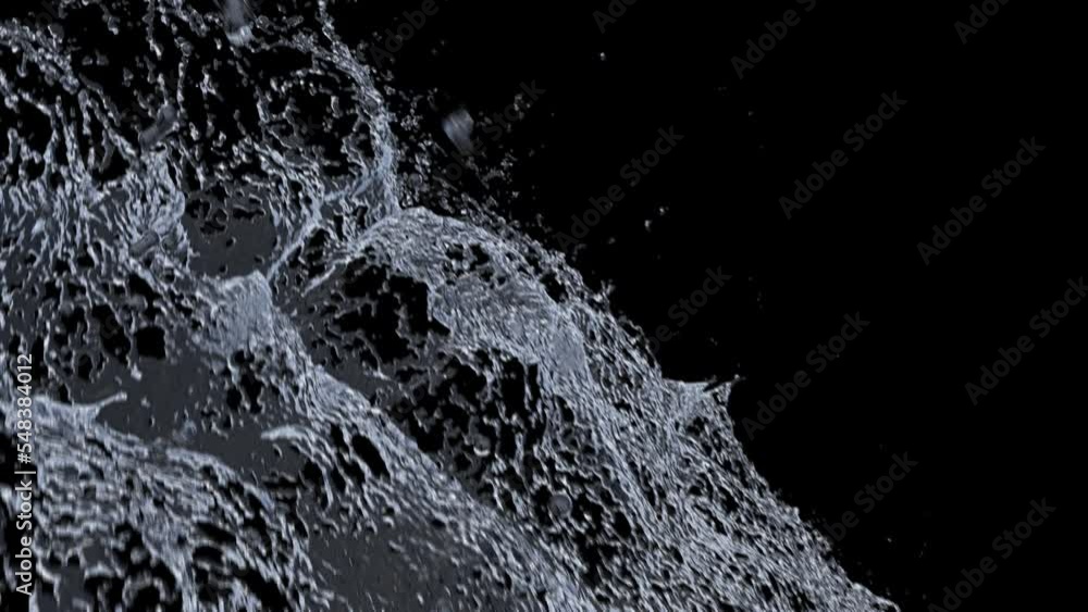 Water splash animation in 3d animation with 4k resolution. already in ...
