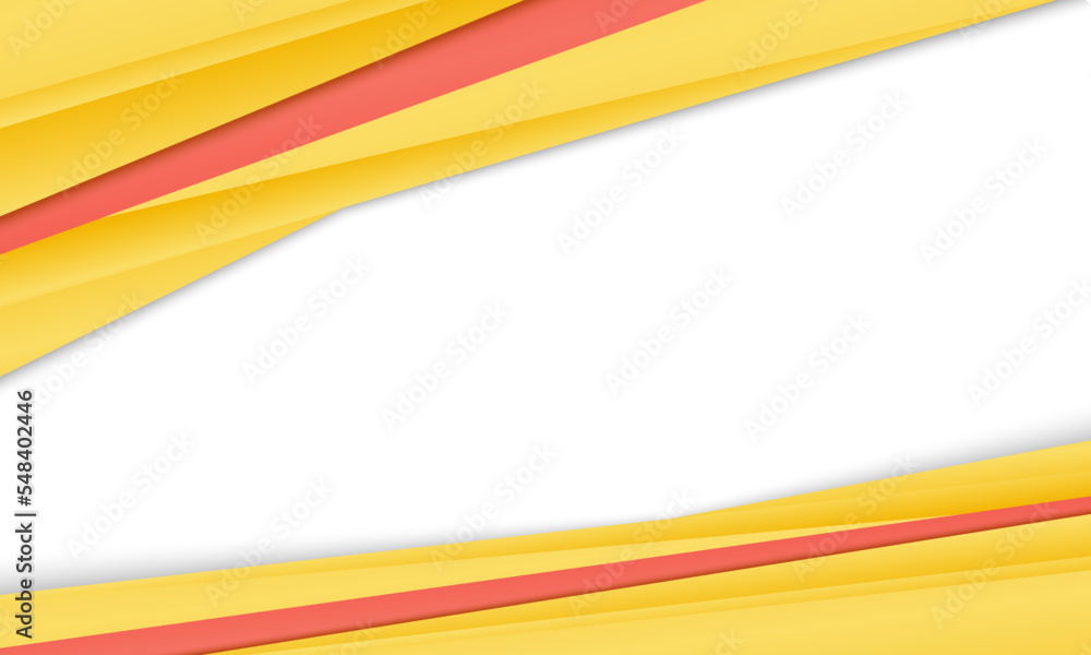 white background with red yellow lines abstract frame certificate ...