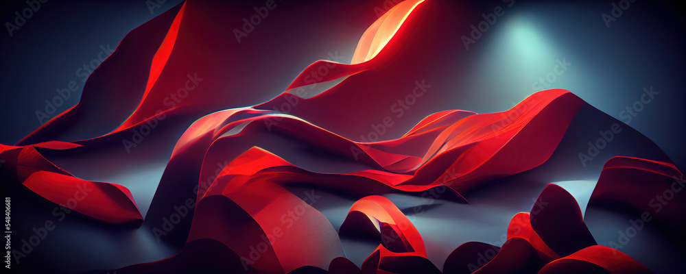 Abstract redstone background. modern digital art illustration. Stock ...