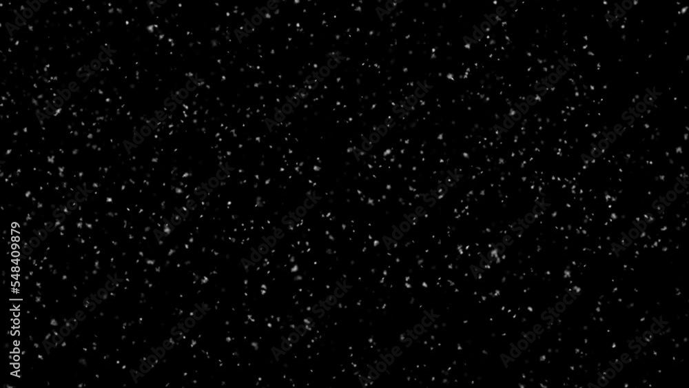 snowfall overlay, black background - winter, slowly falling snow effect ...