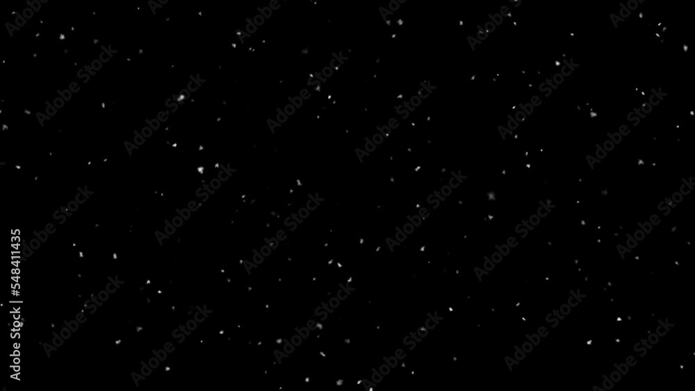 snowfall overlay, black background - winter, slowly falling snow effect ...