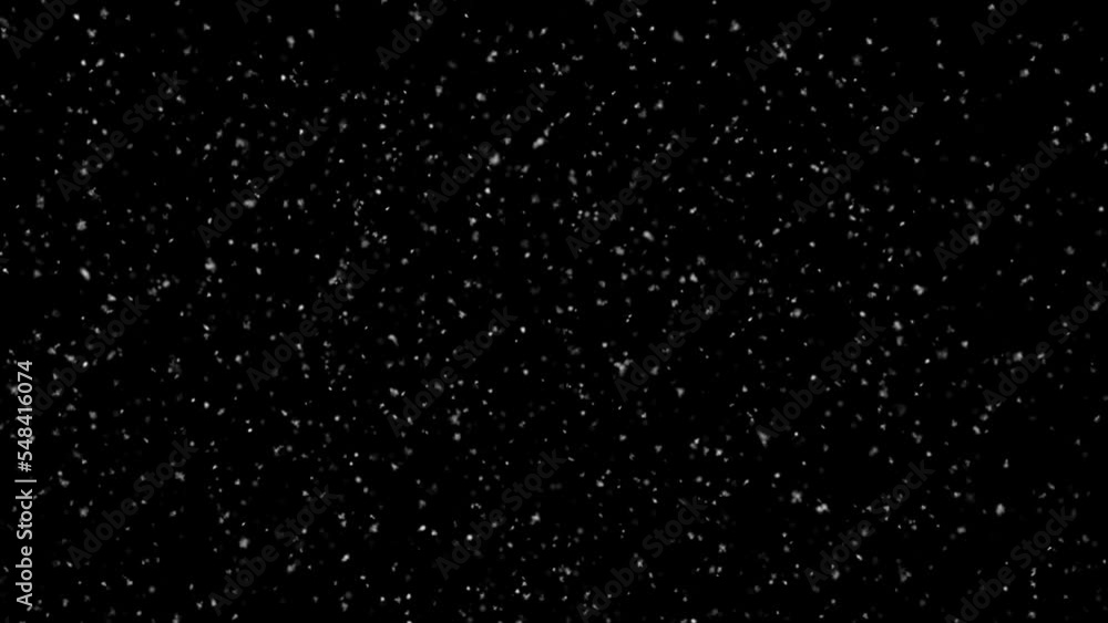 snowfall overlay, black background - winter, slowly falling snow effect ...