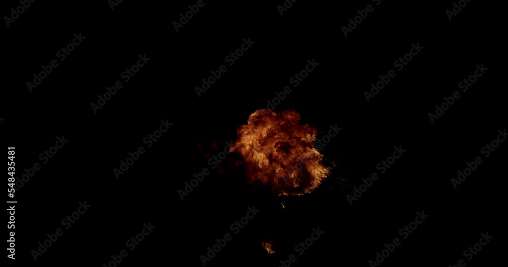 Real fire explosion, bomb explosion in 4k resolution, for creative used ...