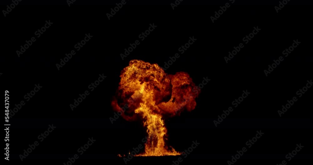 Real fire explosion, bomb explosion in 4k resolution, for creative used ...