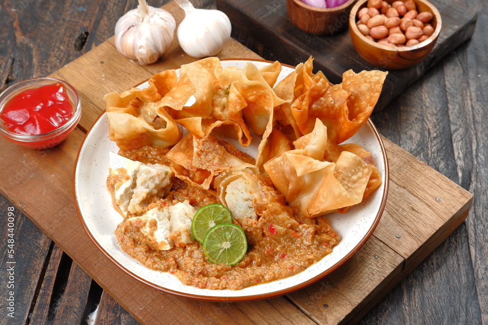 batagor,is a street food that is very popular in Indonesia.made from ...