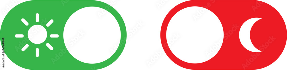 Day night switch toggle, dark mode, light mode switch button, On Off or ...
