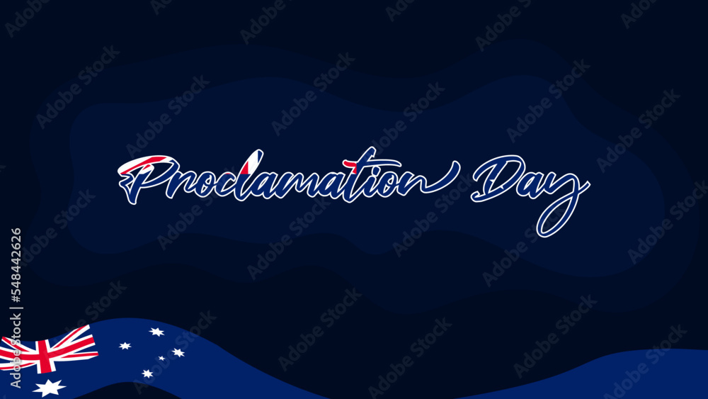 Australia Vector Patriotic Poster. Australian flag background design ...