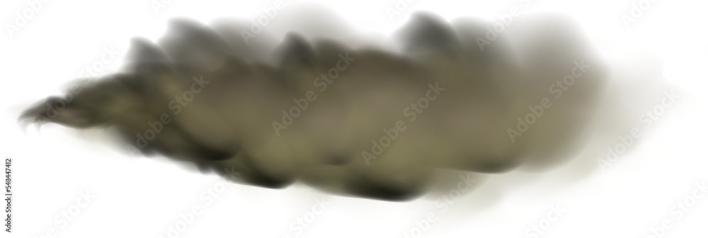 Dust cloud with particles,dirt,cigarette smoke, smog, soil and sand ...