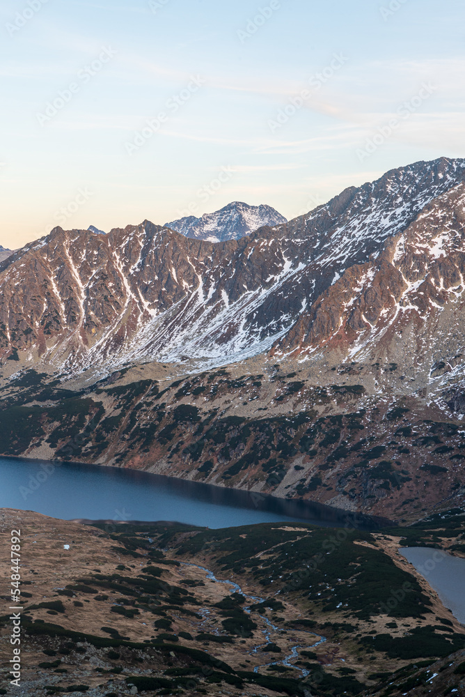 Lakes in Dolina Pieciu Stawow Polskich, Opalony Wierch, Miedzane and ...