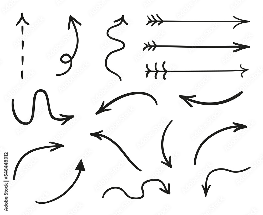 Infographic elements on isolated white background. Hand drawn simple ...