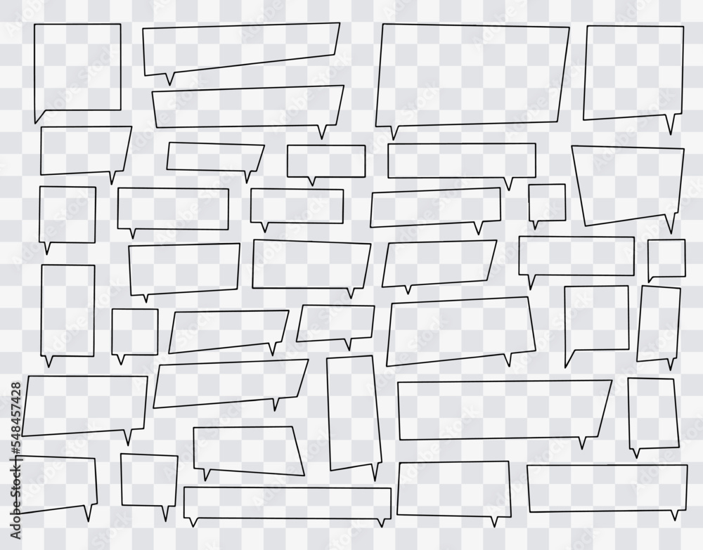 Speech balloon, comic bubble vector, dialogue balloons, thought bubble ...