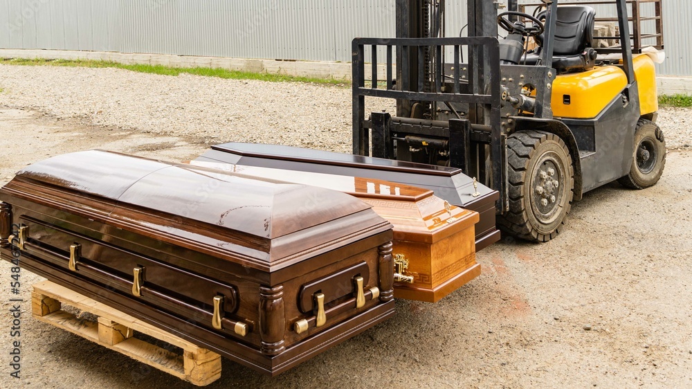 Photo & Art Print Transportation of batch of elite coffins by Liugong ...