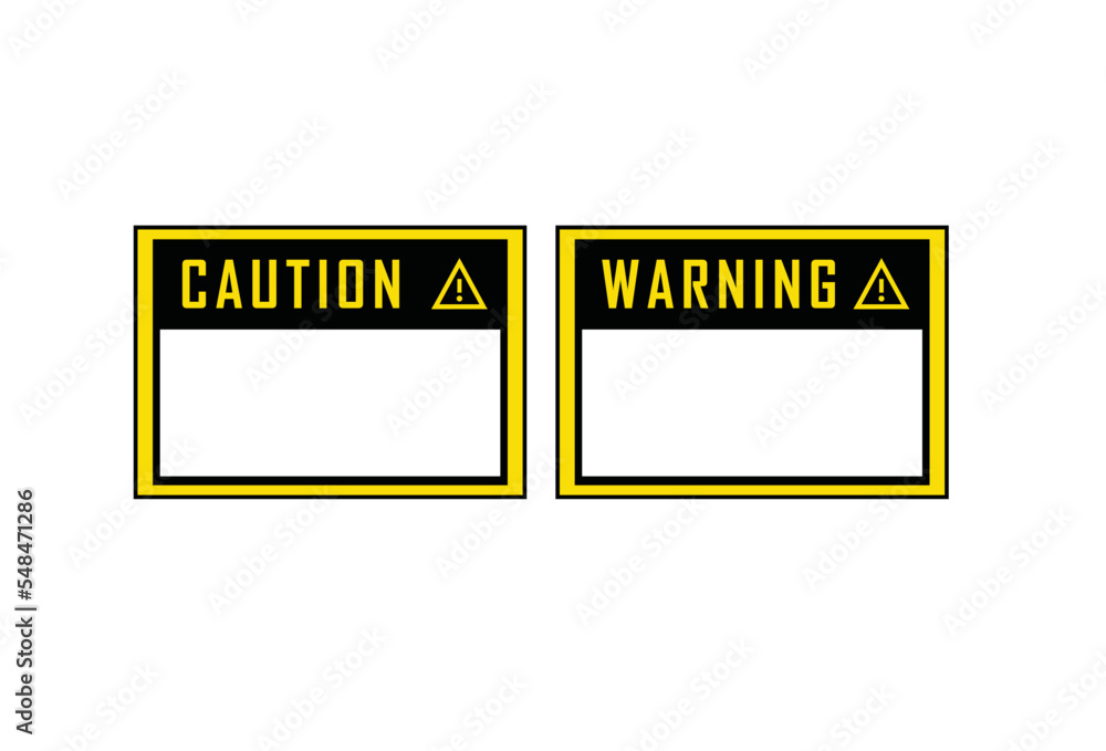 Attention sign, warning sign, Warning , caution vector signs., caution ...