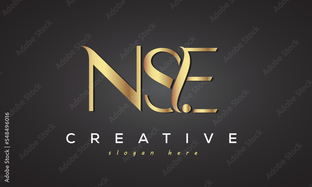 NSE creative luxury logo design Stock Vector | Adobe Stock