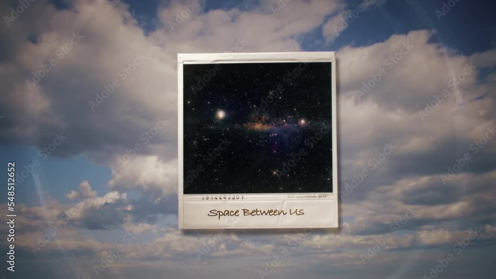 Vidéo Stock Space Planets Motion Picture Frame Cloudy Sky Motion ...