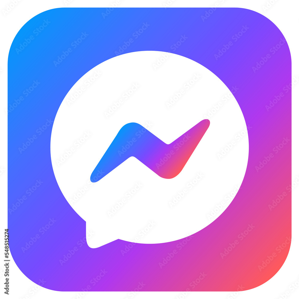 messenger social media logo Stock Photo | Adobe Stock