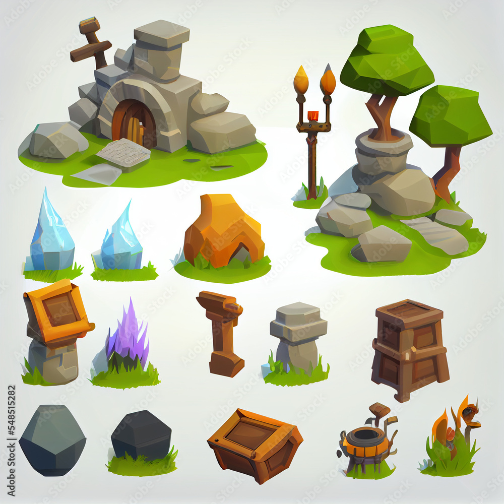 Assets 2d graphics medival dnd adventure rpg computer game pixel Stock ...