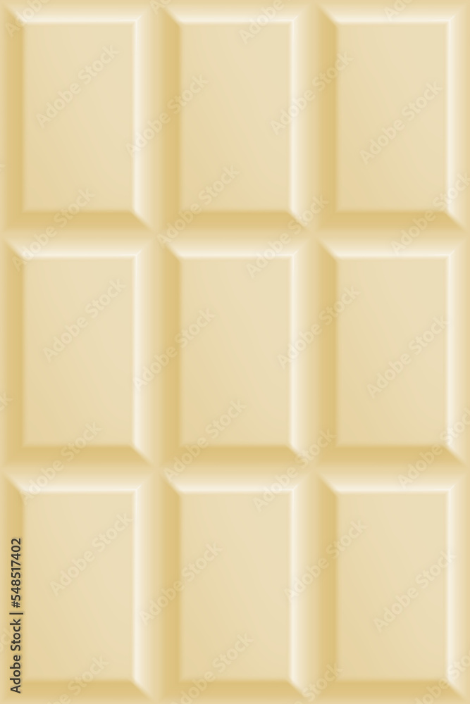 Seamless pattern of white chocolate squares, PNG isolated on ...