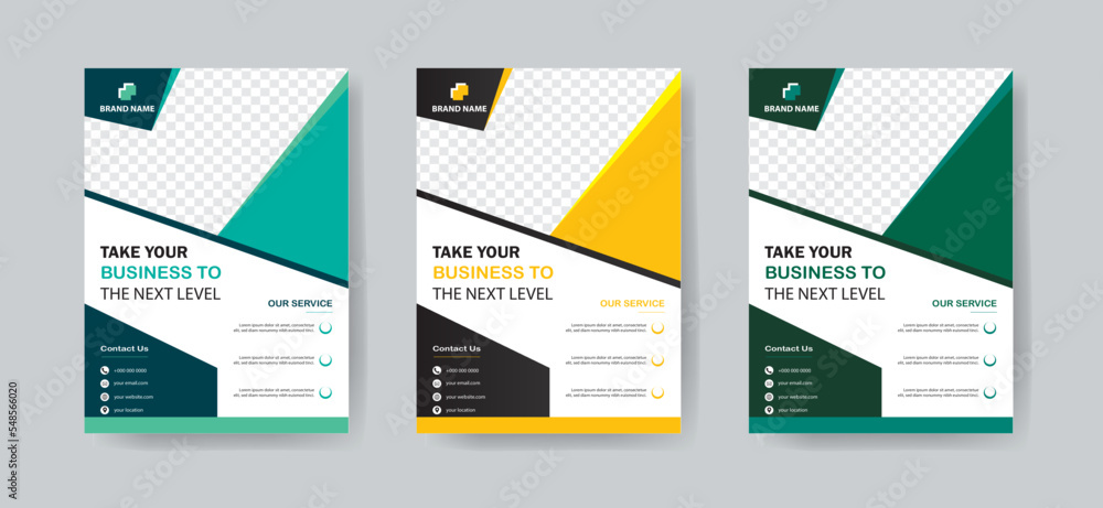 Take your business to the next level flyer template design print ready ...