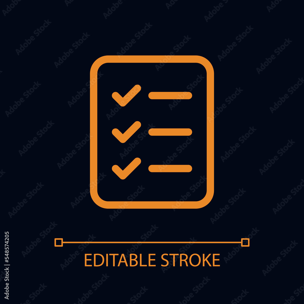 Checklist of completed tasks pixel perfect glassmorphism ui icon for ...