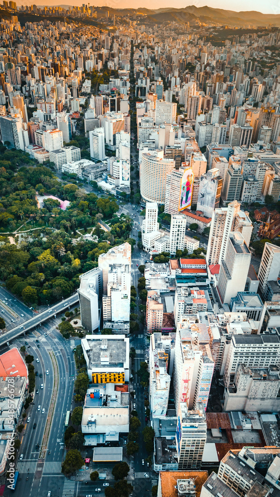 Belo Horizonte Centro Minas Gerais Cidade Capital Metrópole Brasil ...